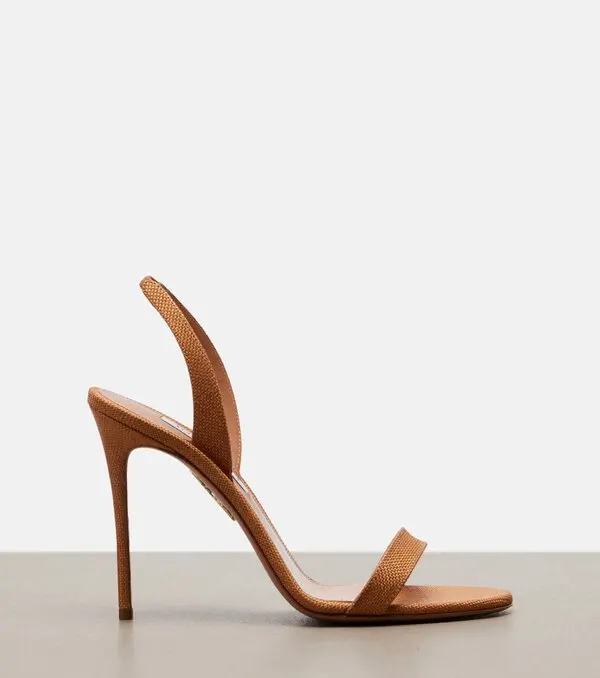 AQUAZZURA So Nude Slingback Sandals