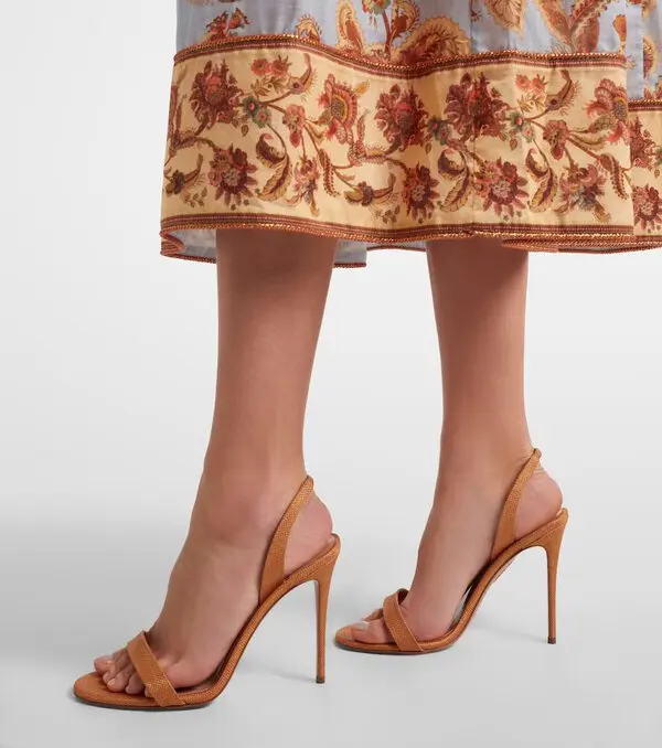 AQUAZZURA So Nude Slingback Sandals