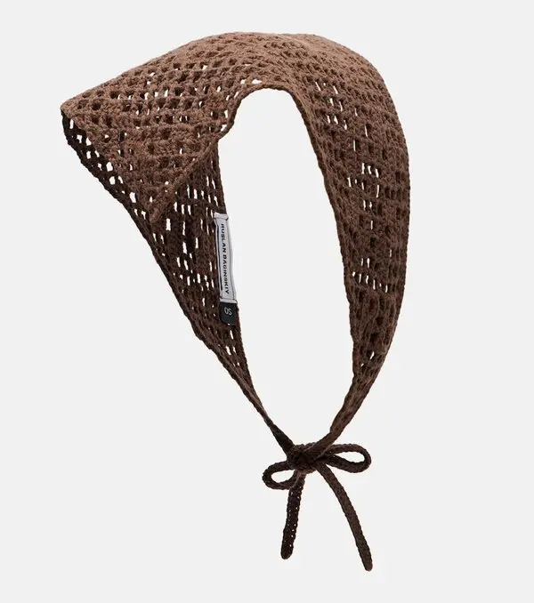 Ruslan Baginskiy Crochet Cotton Scarf - Brown