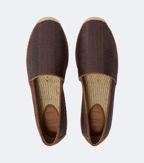 Brunello Cucinelli Leather-trimmed Espadrilles - Beige