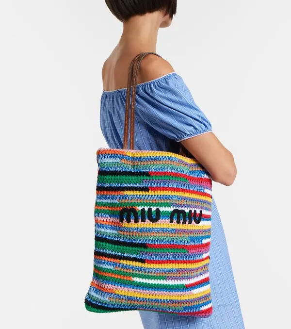 Miu Miu Crochet Tote Bag