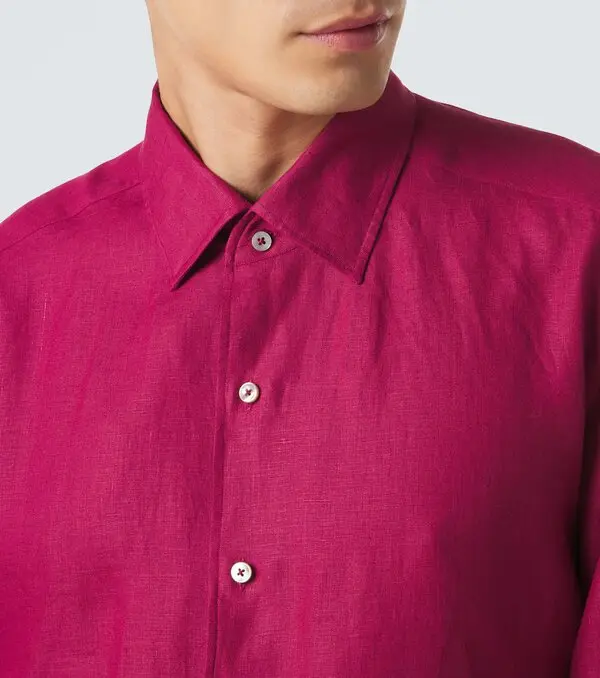 Zegna Linen Shirt - Red
