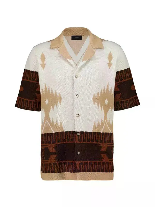 Alanui Patterned Piqué Shirt - Neutrals
