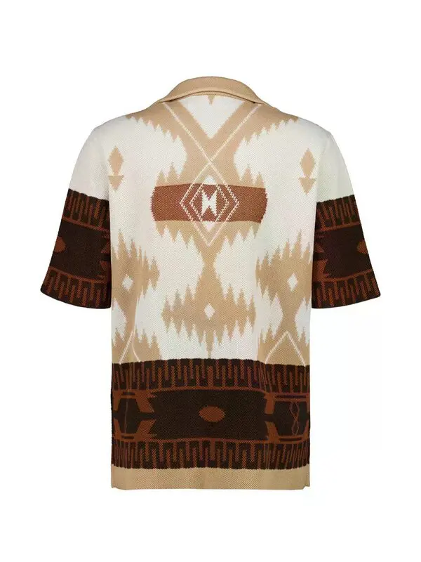 Alanui Patterned Piqué Shirt - Neutrals