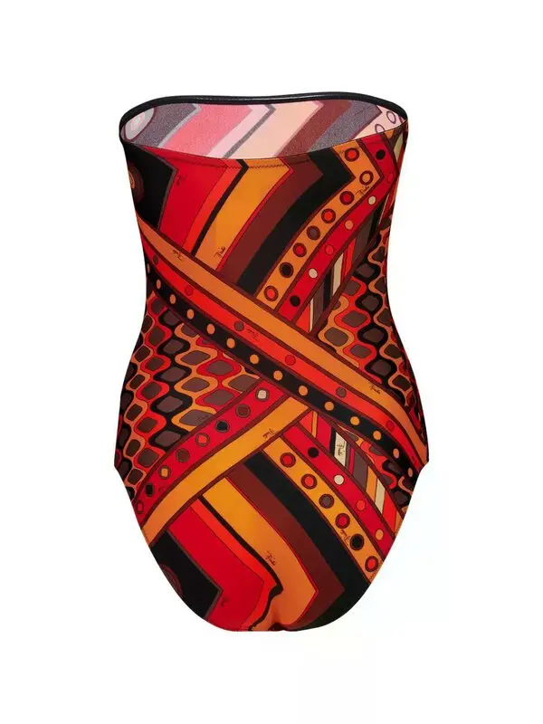 Emilio Pucci Vivara Print One-piece Swimsuit - Red