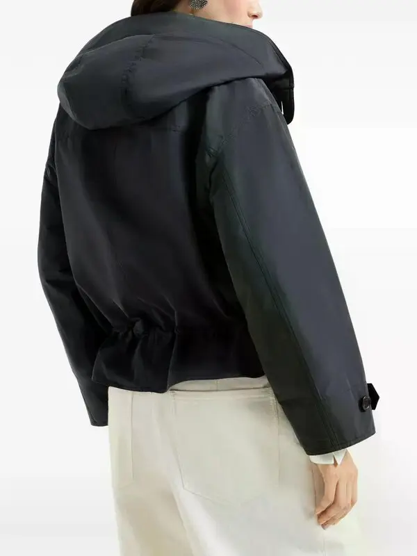 Brunello Cucinelli Techno Cotton Taffeta Outerwear Jacket