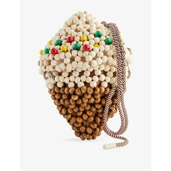 ALEMAIS Gelato Wood-bead Cross-body Bag