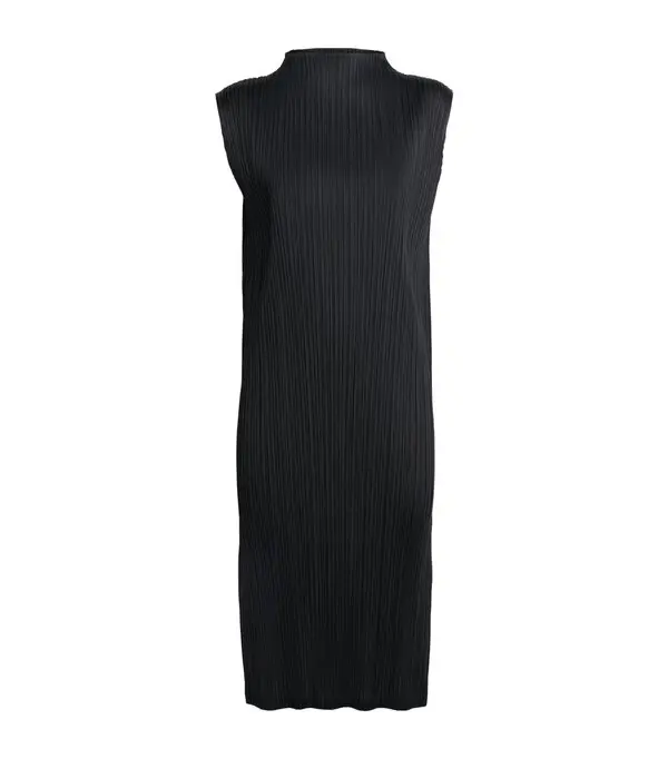 Issey Miyake Swing Solid Midi Tunic Dress