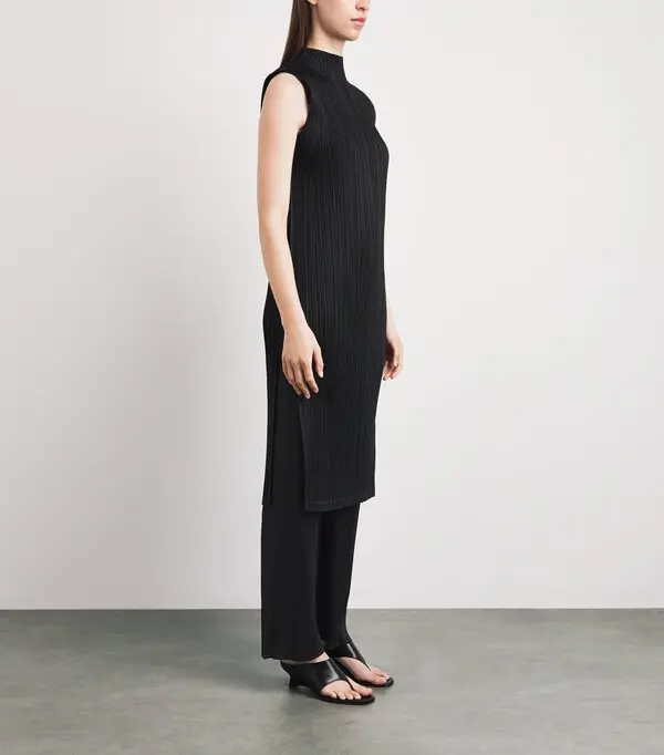 Issey Miyake Swing Solid Midi Tunic Dress