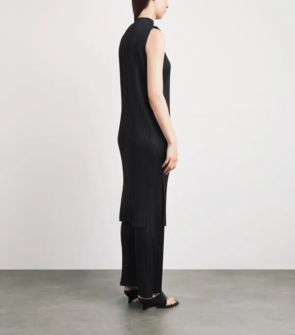 Issey Miyake Swing Solid Midi Tunic Dress