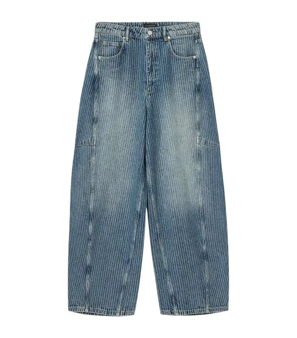 ALLSAINTS Carter Barrel Leg Jeans - Blue