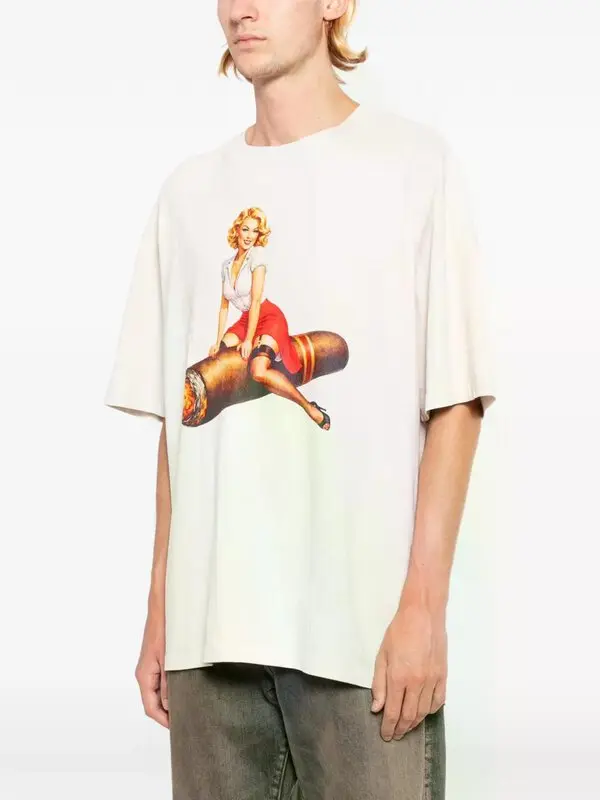 MELT Graphic-print T-shirt - Neutrals