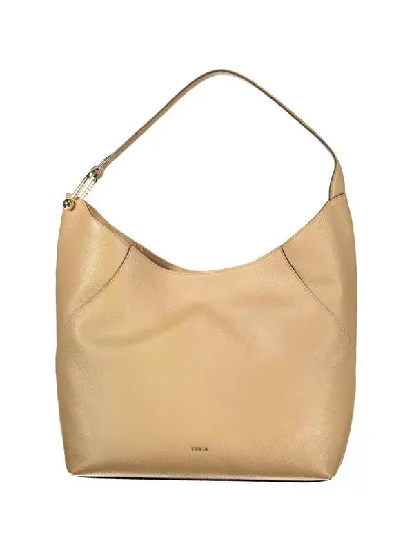 Furla Lara Leather Tote Bag - Neutrals