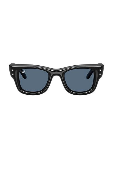 Ray-ban Wayfarer Puffer Square Sunglasses - Black