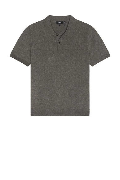 Theory Light Bilen Soris Polo - Medium Grey