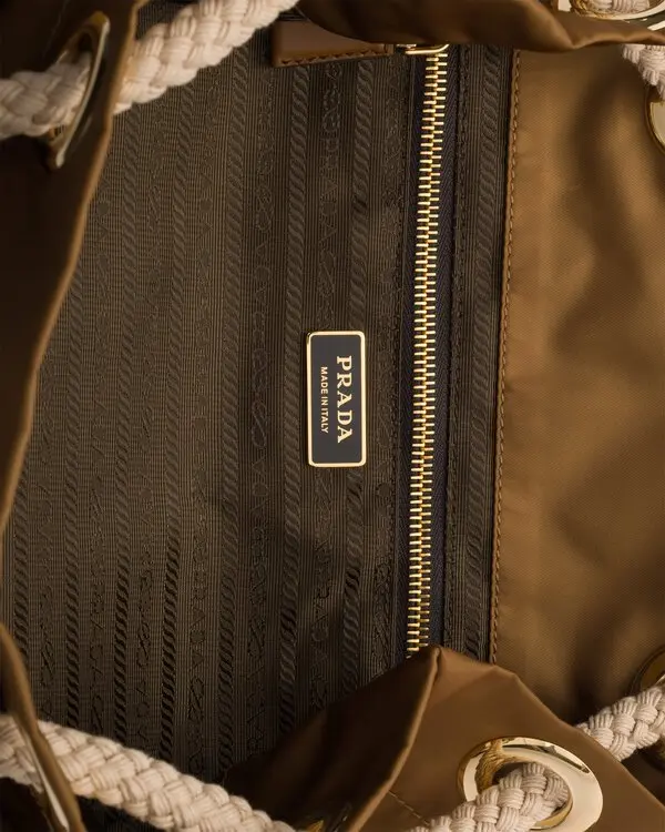 Prada Re-nylon Bucket Bag - Brandy