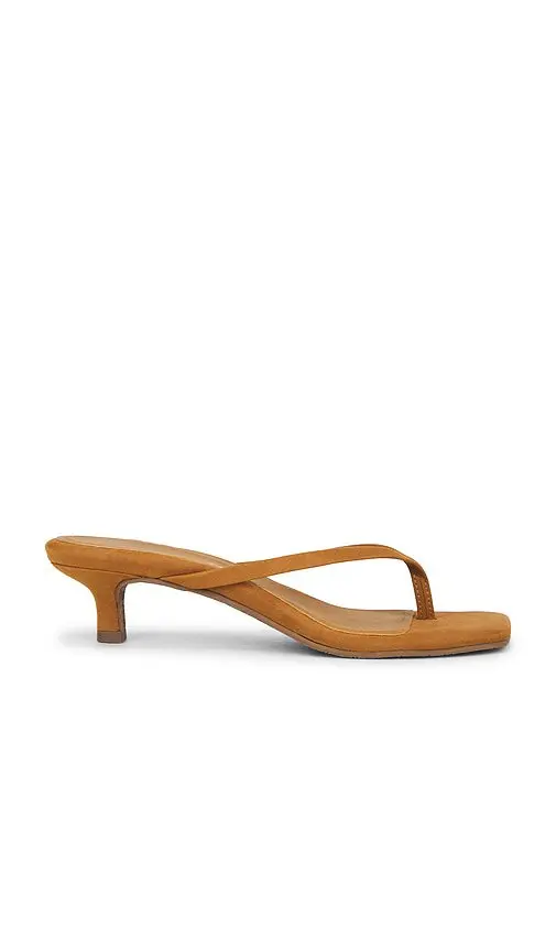 Tkees Julia Square Toe Suede Flip Flop - Brown