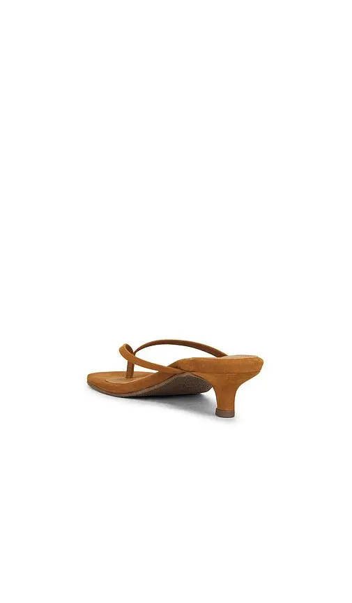 Tkees Julia Square Toe Suede Flip Flop - Brown