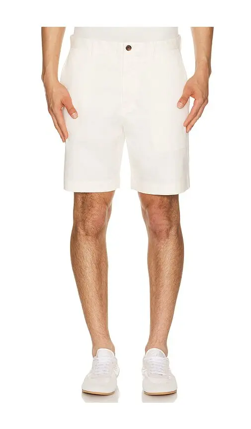 Theory Moonsoft Cotton Standard Shorts - Ivory