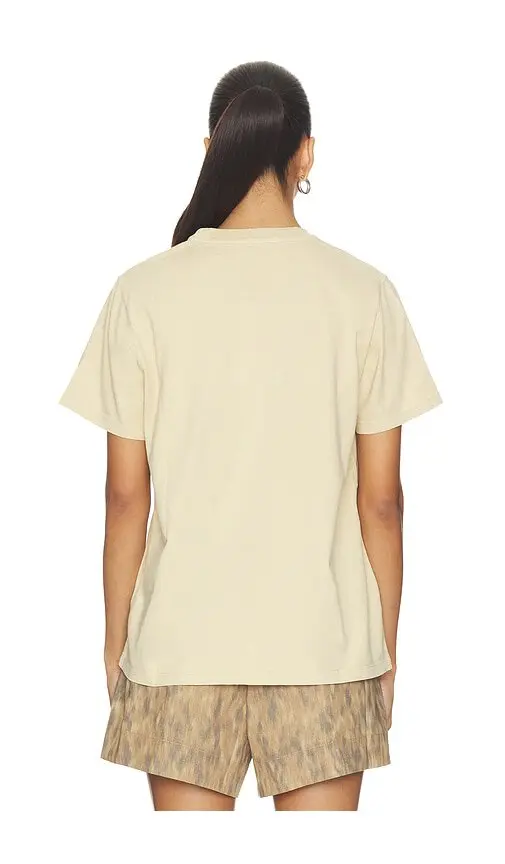 GANNI Future Heavy Jersey Oversized T-shirt - Beige