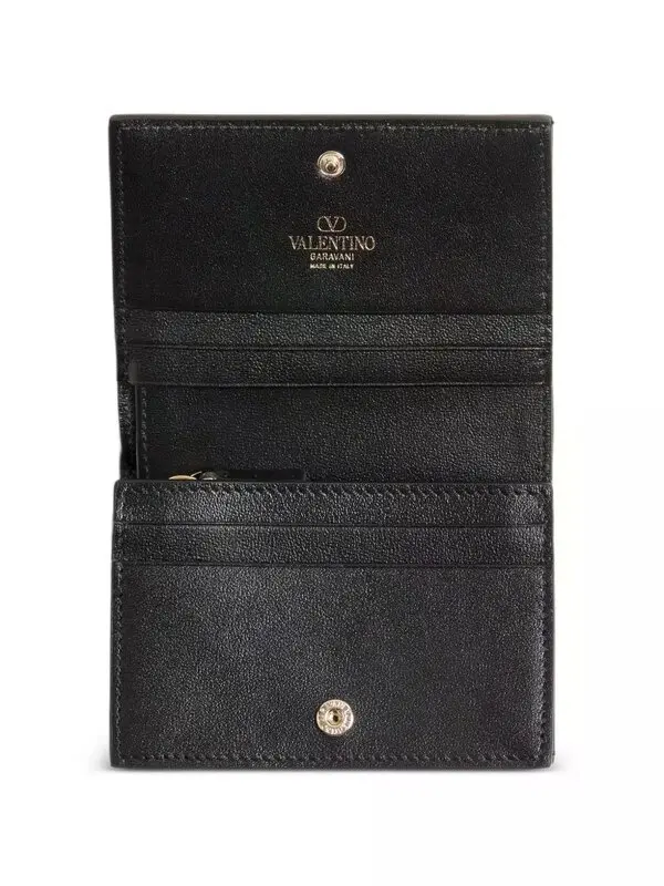 Valentino Garavani Small Vlogo Wallet In Calfskin