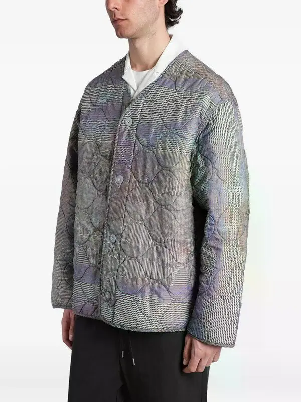 PEACEMAKER OAMC Quilted V-neck Button-down Jacket