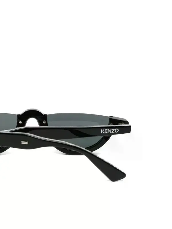 Kenzo Half Rim Sunglasses - Black