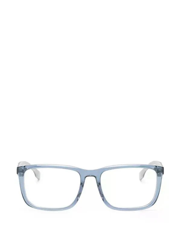 BOSS Rectangle Frame Eyeglasses - Blue
