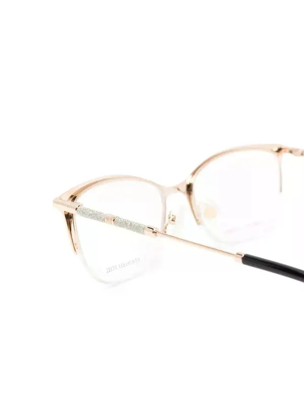 Carolina Herrera Glitter Detail Cat-eye Eyeglasses - Black