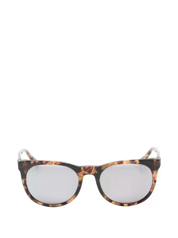 BMW EYEWEAR Tortoiseshell-effect Round-frame Sunglasses