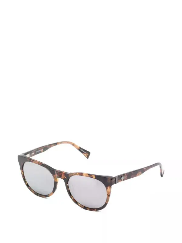 BMW EYEWEAR Tortoiseshell-effect Round-frame Sunglasses