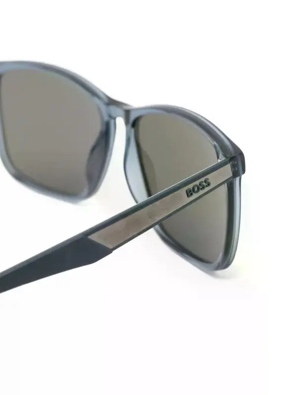 BOSS Rectangle Frame Sunglasses - Blue