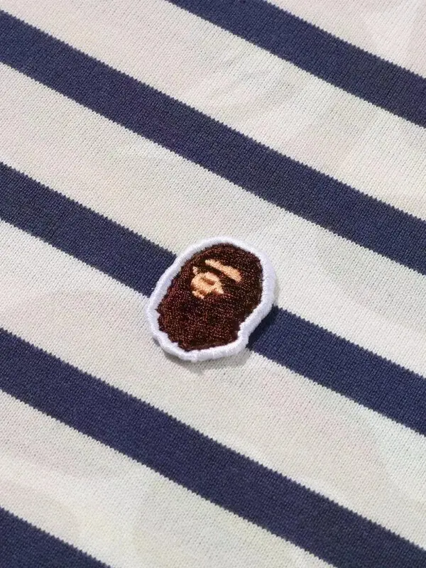 A BATHING APE Horizontal-striped T-shirt