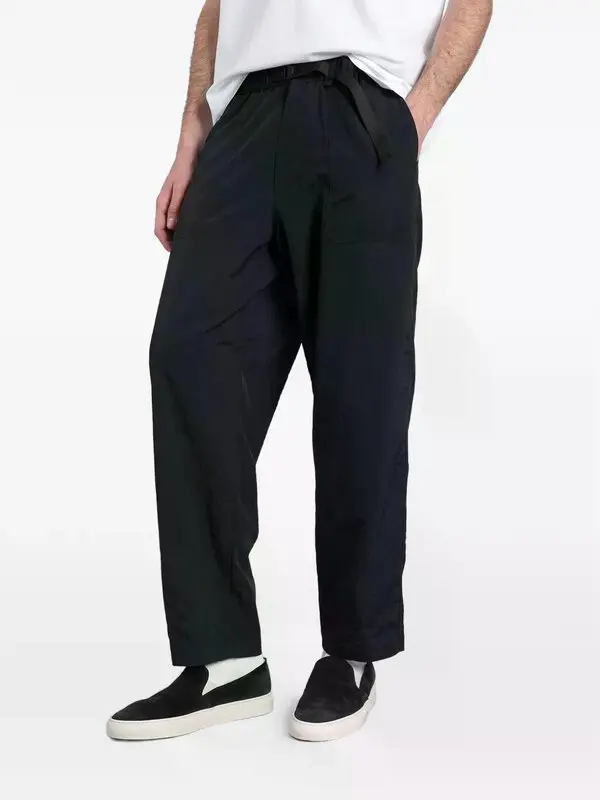 Maison Kitsuné Belted Logo-print Technical Trousers