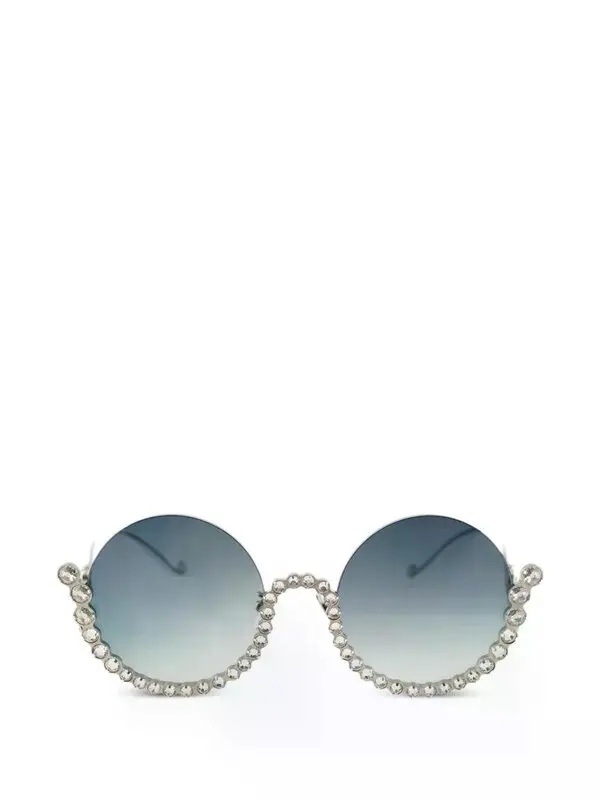 Anna-Karin Karlsson Full Moon Crystal-embellished Sunglasses - Silver