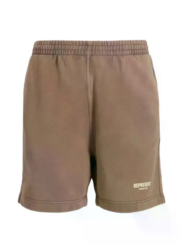REPRESENT Owners Club Logo-print Jersey Shorts
