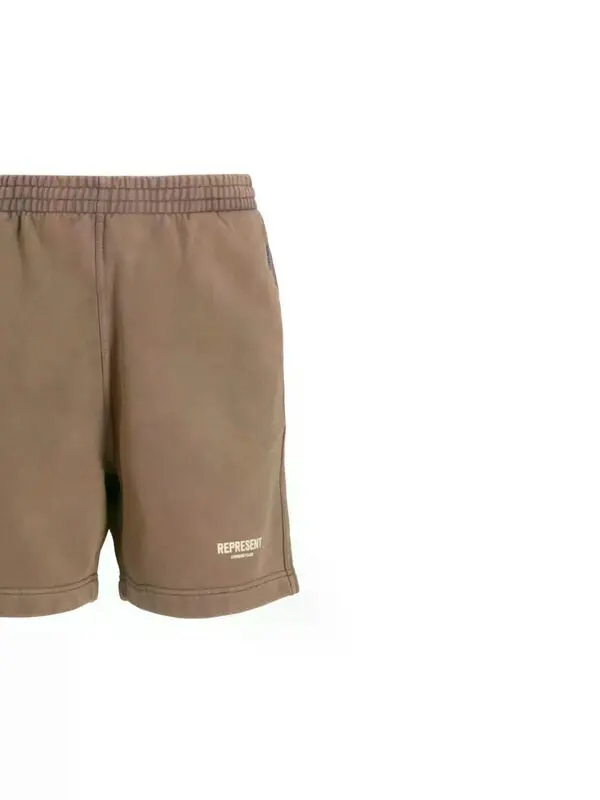 REPRESENT Owners Club Logo-print Jersey Shorts