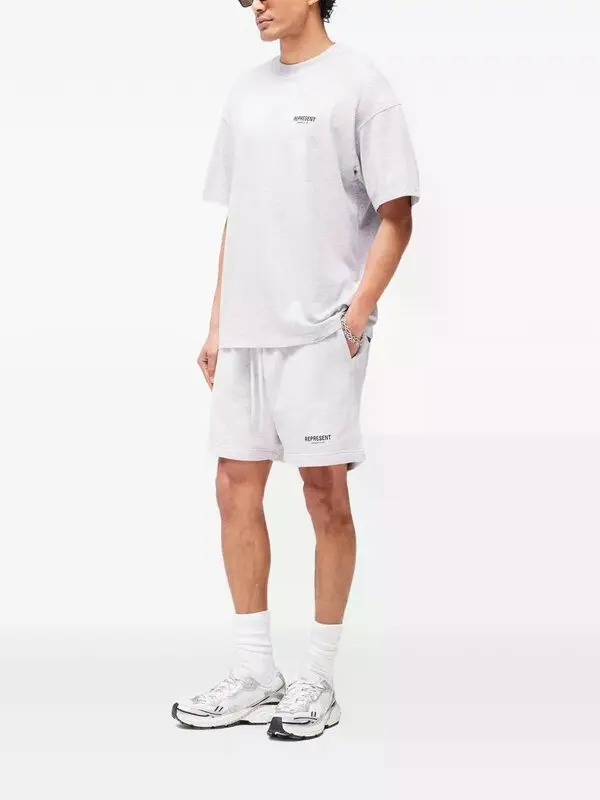 REPRESENT Owners Club Logo-print Jersey Shorts