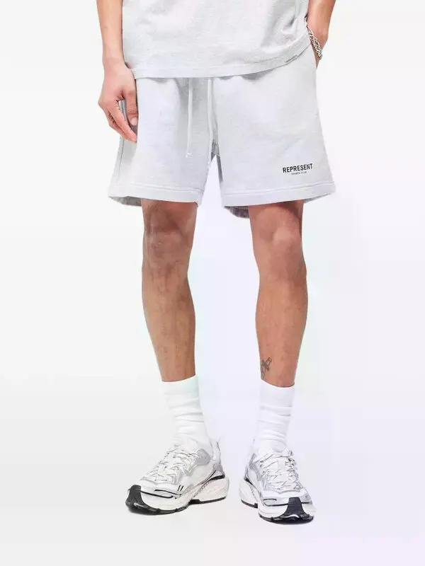 REPRESENT Owners Club Logo-print Jersey Shorts