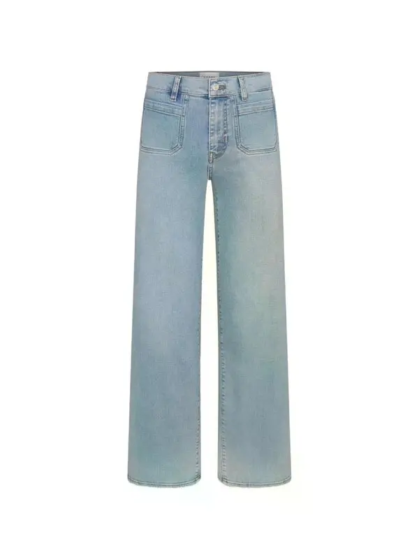 FRAME Le Slim Palazzo Patch-pocket Jeans