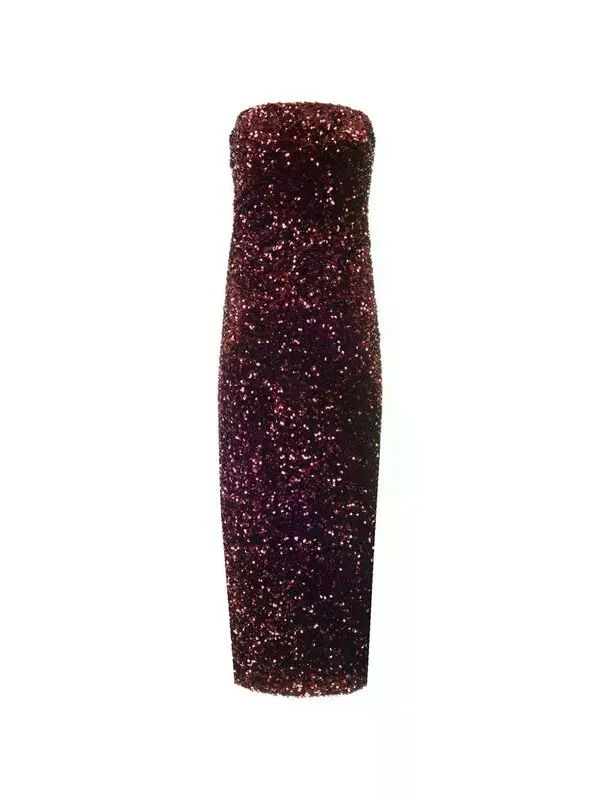 AL DUCA D’AOSTA 1902 Sequin-embellished Strapless Dress