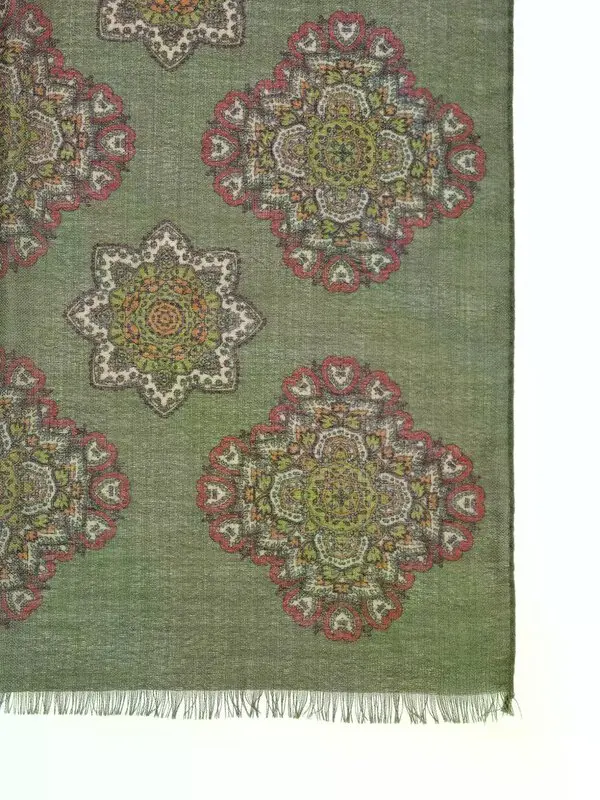 AL DUCA D’AOSTA 1902 Patterned Fringed Scarf