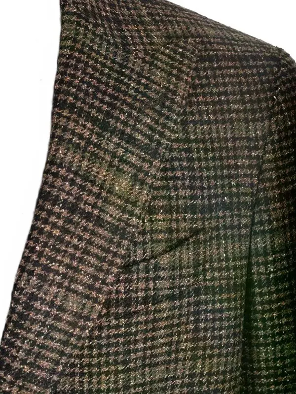 AL DUCA D’AOSTA 1902 Check-pattern Peak-lapel Blazer
