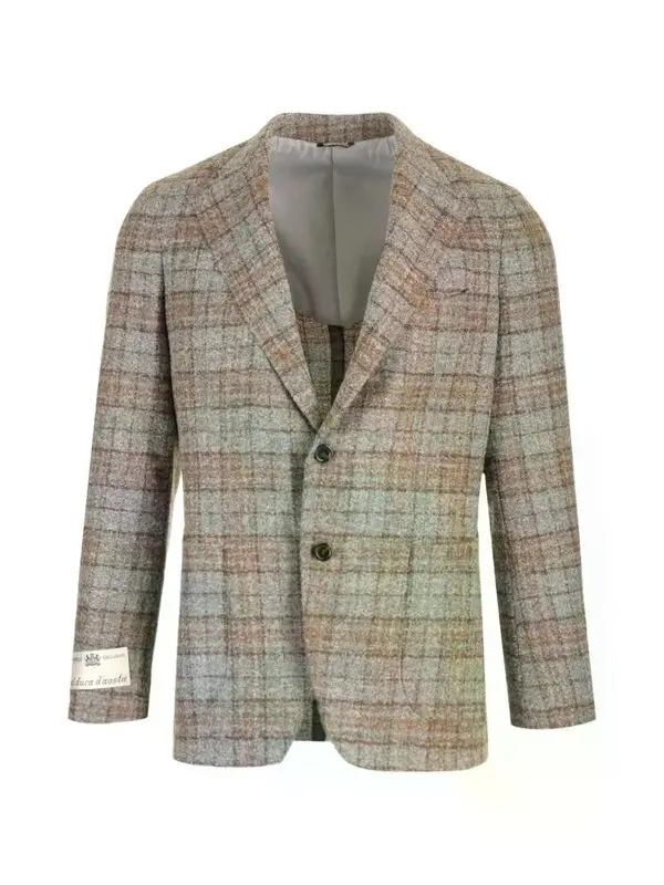 Al Duca D'aosta Single-breasted Tartan Blazer