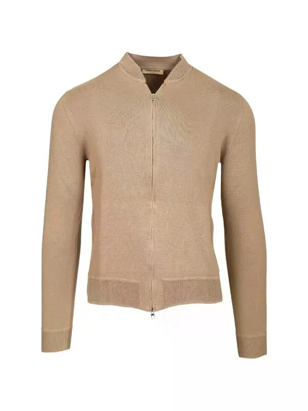 Al Duca D'aosta Zip-up Ribbed Cardigan