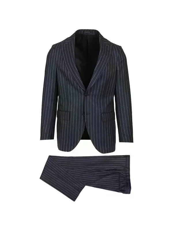 Al Duca D'aosta Pinstripe Peak-lapel Suit