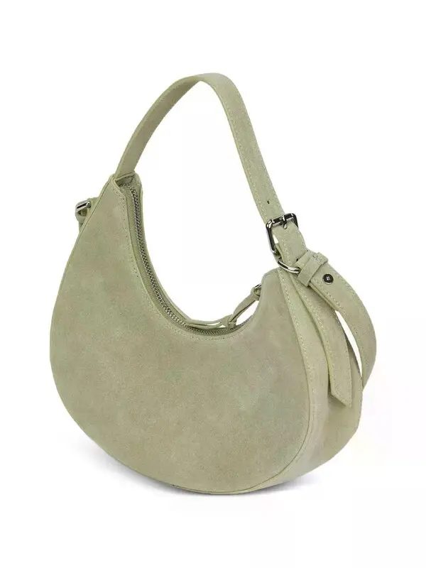 Karl Lagerfeld Suede Crescent Shoulder Bag