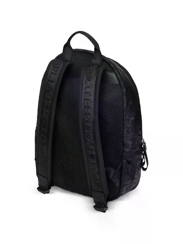 Karl Lagerfeld Logo Print Backpack
