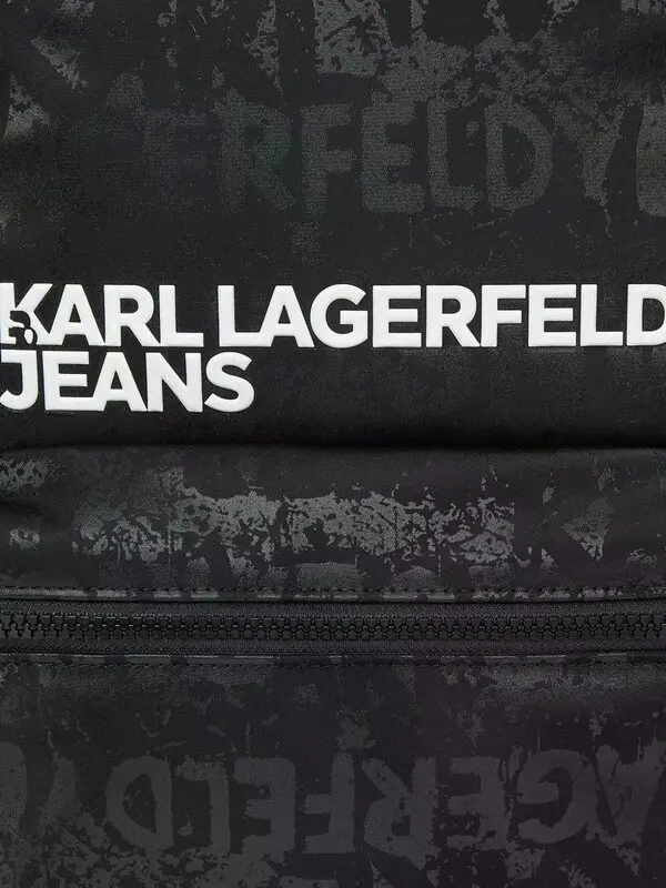 Karl Lagerfeld Logo Print Backpack