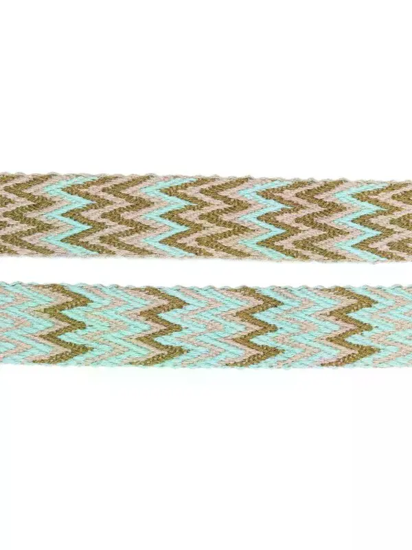 PIERRE-LOUIS MASCIA Zigzag-knit Tassel Belt - Neutrals